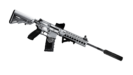 M4 ARCTIC WHITE CHR - Custom Fivem Weapons - Addon Gun Packs