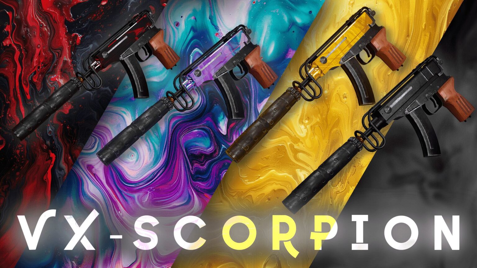 FIVEM WEAPONS VX-SCORPION SMG CHR - Custom Fivem Weapons - Addon Gun Packs