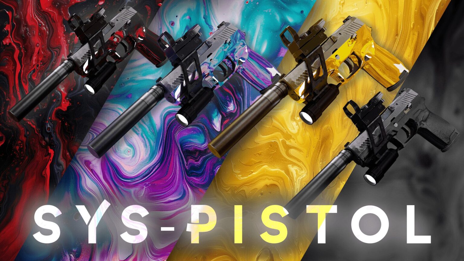 FIVEM WEAPONS SYS-Pistol CHR - Custom Fivem Weapons - Addon Gun Packs